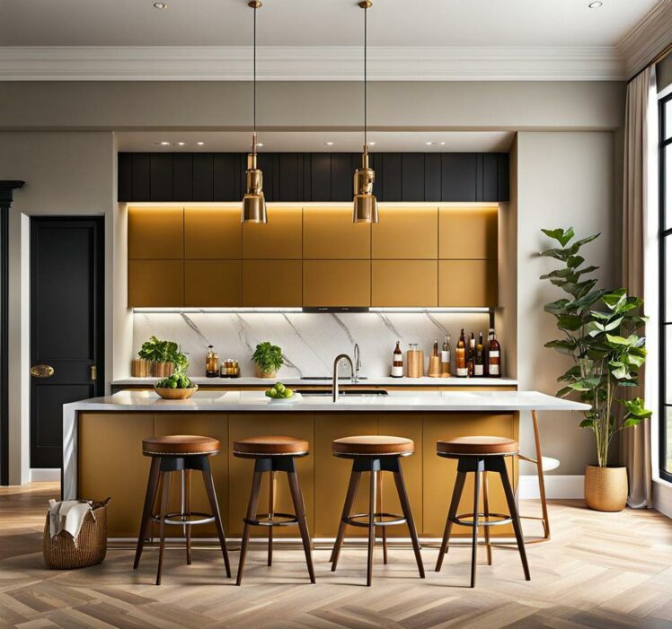 Cheers! Celebrate Stylish Bar Solutions for Pint-Sized Kitchen Spaces ...