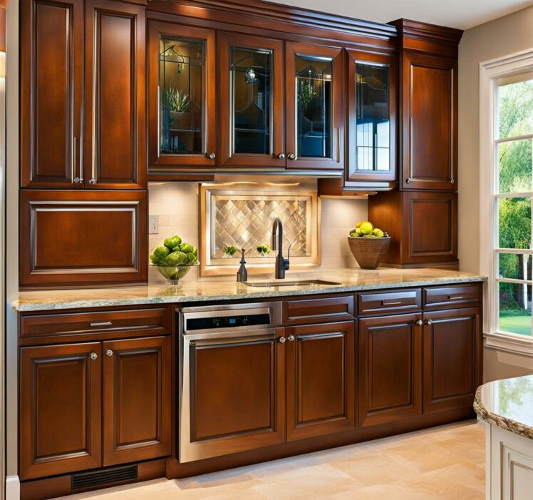 Glass Inserts are the Easiest Kitchen Cabinet Upgrade - Tiponthetrail.com