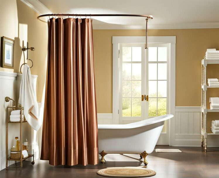 Get the Perfect Vintage-Style Shower Curtain for Clawfoot Tubs ...