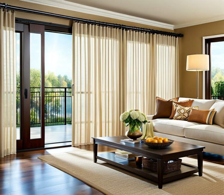 Curtains That Transform any Living Room Sliding Door - Tiponthetrail.com