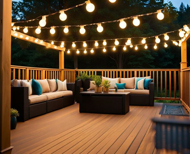 Deck Out Your Patio With Eye-Catching String Lights - Tiponthetrail.com
