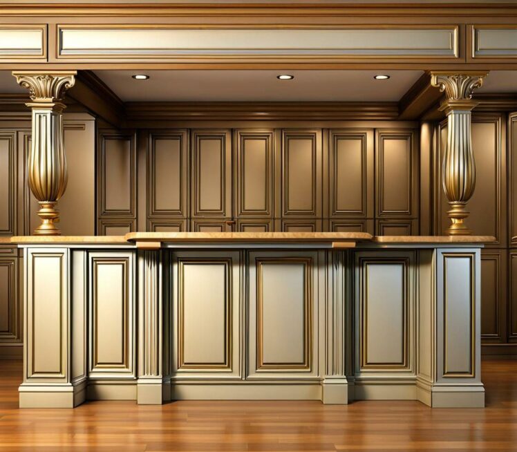 Decorative Kitchen Island Panels - Embellish with Brackets, Moldings ...