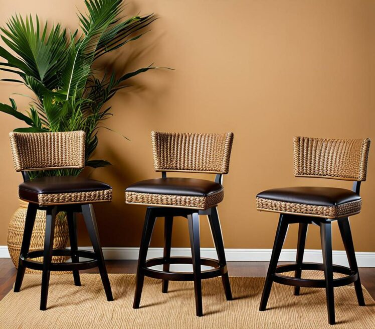 7 Stylish Seagrass Swivel Bar Stools To Elevate Your Home Bar ...