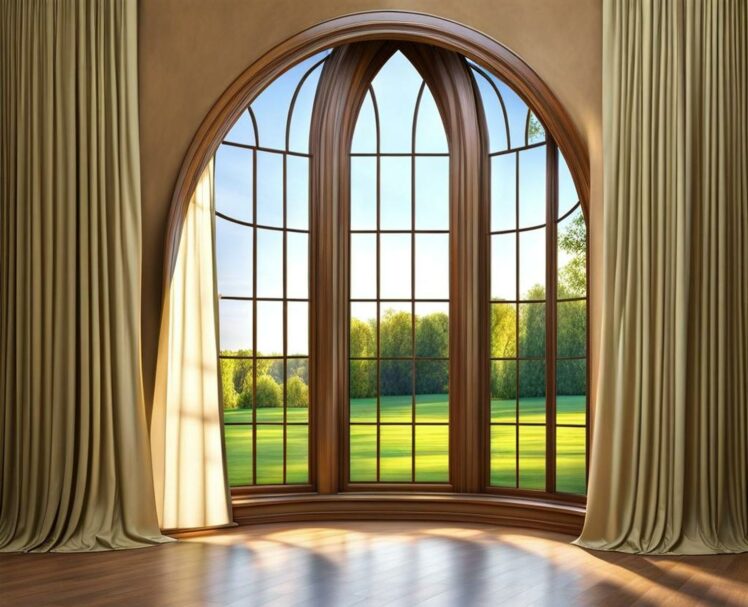 Tailor Arched Window Curtains for a Custom Look - Tiponthetrail.com