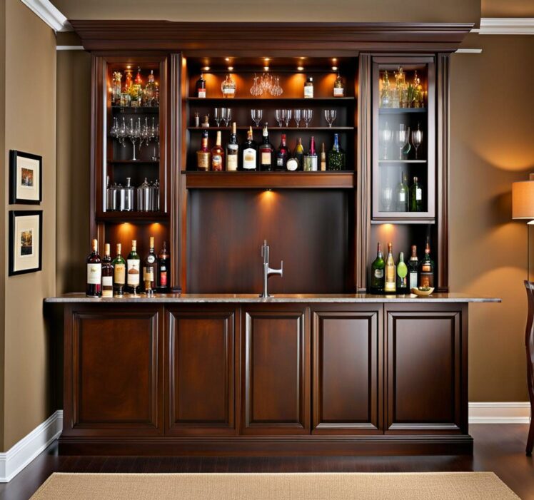 Small Living Room? Get Big Style with a Compact Bar - Tiponthetrail.com