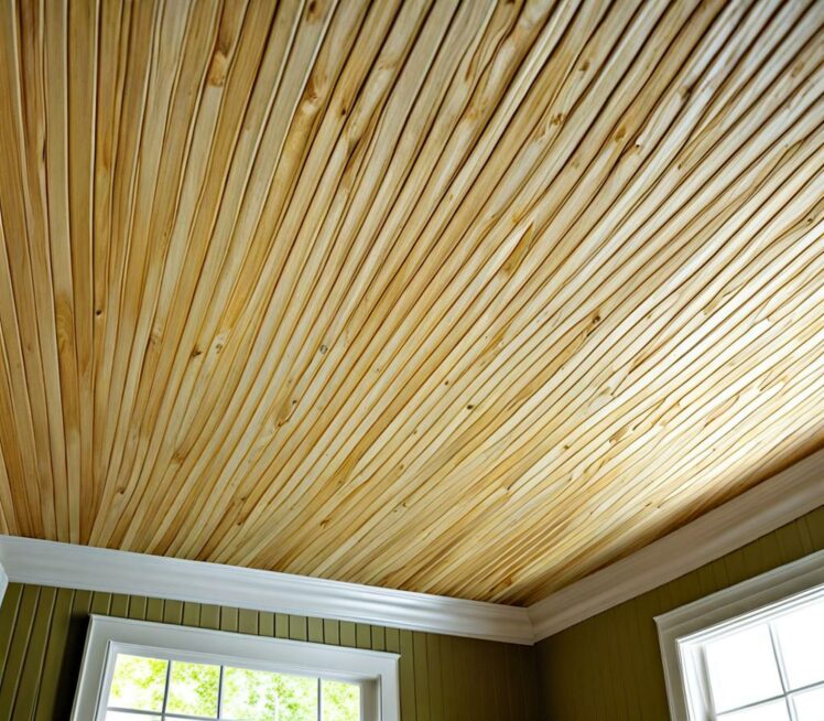 Find Your Coastal Happy Place Installing Beadboard Over Popcorn ...