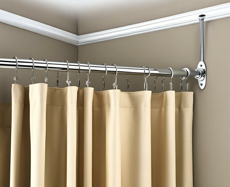 Custom Shower Curtain Rods Fit Perfectly On Your Sloped Ceiling ...