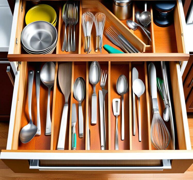 How to Organize Your Kitchen Utensil Drawer - Tiponthetrail.com