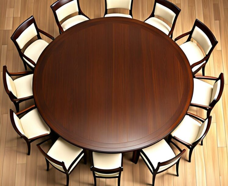 Make Room for More with a Spinning Expandable Round Table ...