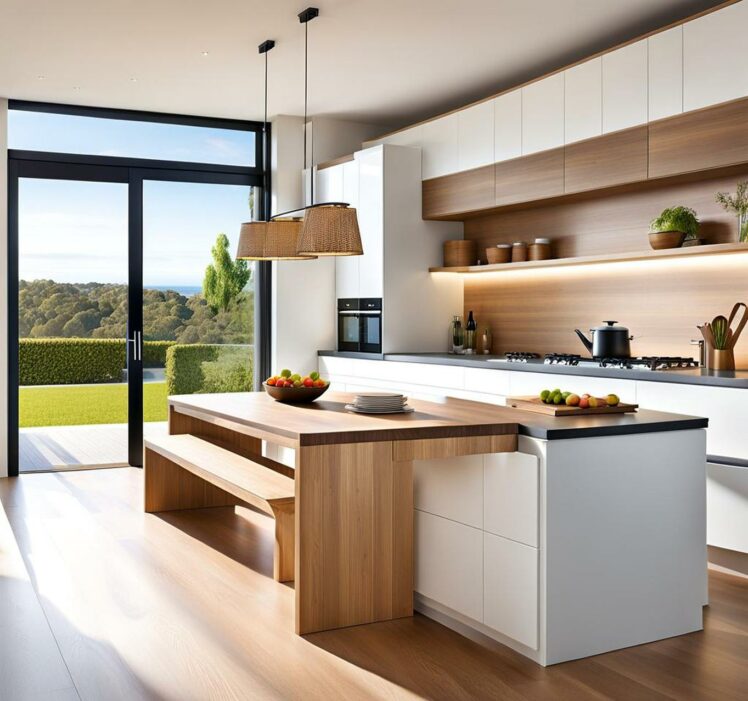 Functional Bench Seating Transforms Your Kitchen Storage ...