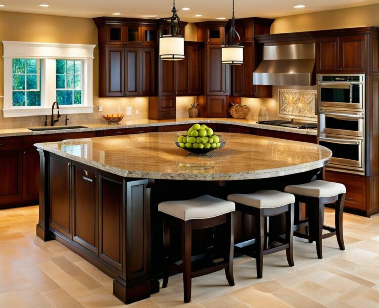 Unexpected Materials Shape a Unique Kitchen Island - Tiponthetrail.com