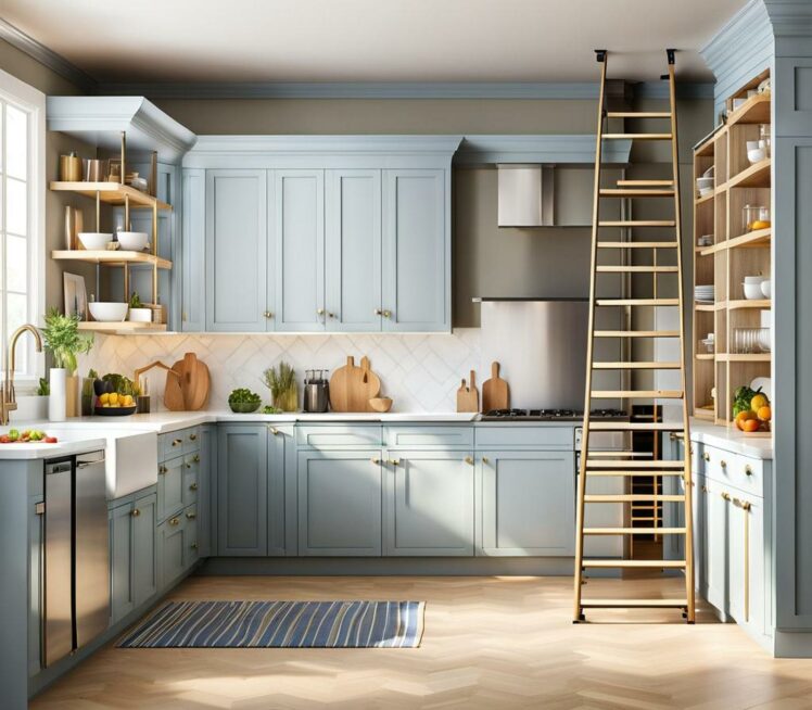 Instantly Access Your Whole Kitchen with a Custom Ladder ...
