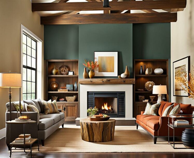 Warm Up Your Living Room With Rustic, Nature-Inspired Paint Colors ...