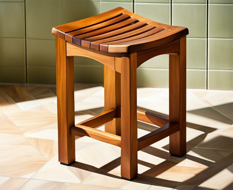 Luxurious Teak Shower Seats for Posh Bathrooms - Tiponthetrail.com