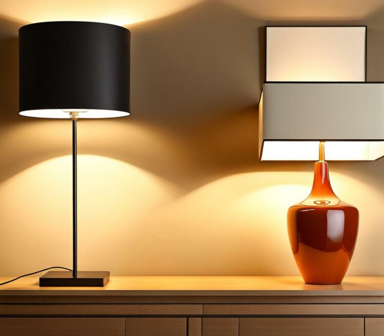 Designing with Rectangular vs Square Lamp Shades - Tiponthetrail.com