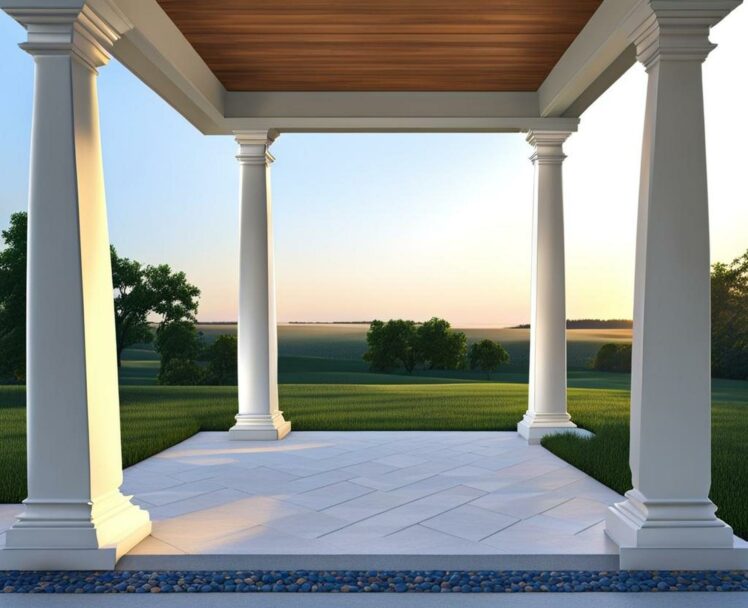 Gorgeous Square Tapered Columns - Beautify Your Front Porch on a Budget ...