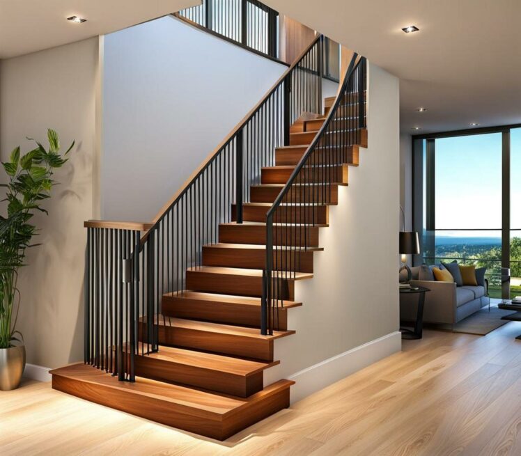 Inspire Your Space With Modern Gray Stair Railing Ideas - Tiponthetrail.com