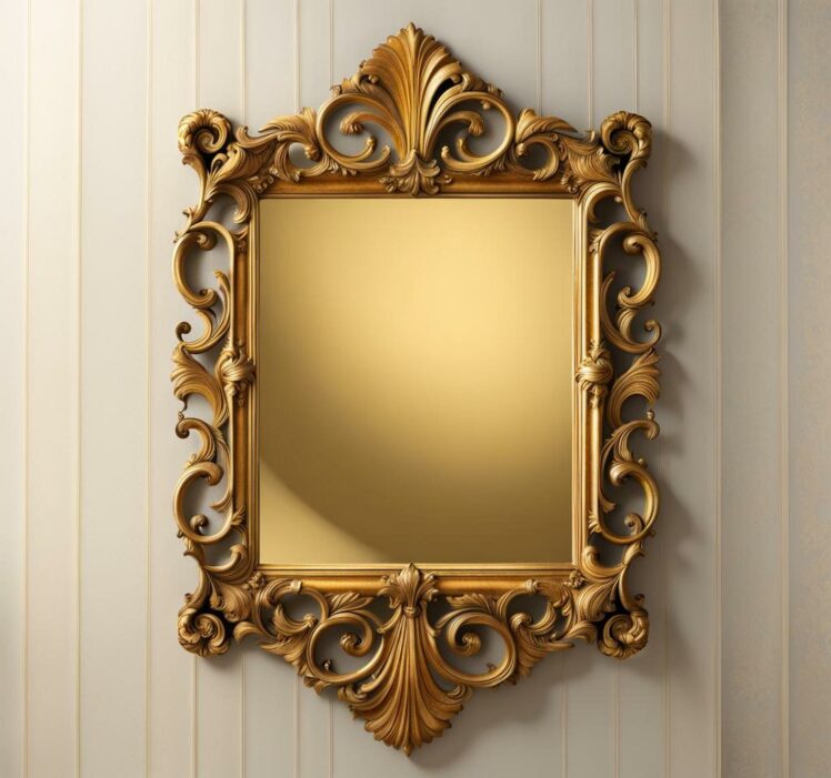 The Intriguing Story Behind Antique Gold Victoria Scroll Mirrors ...
