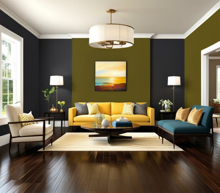 How to Choose the Best Living Room Wall Colors for Dark Wood Floors ...
