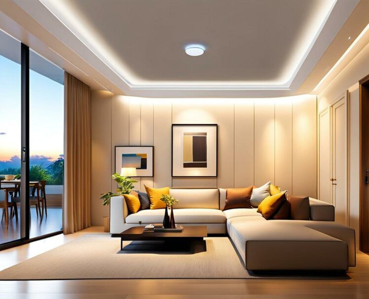 Living Room Illumination Made Simple With Wireless Ceiling Lights ...