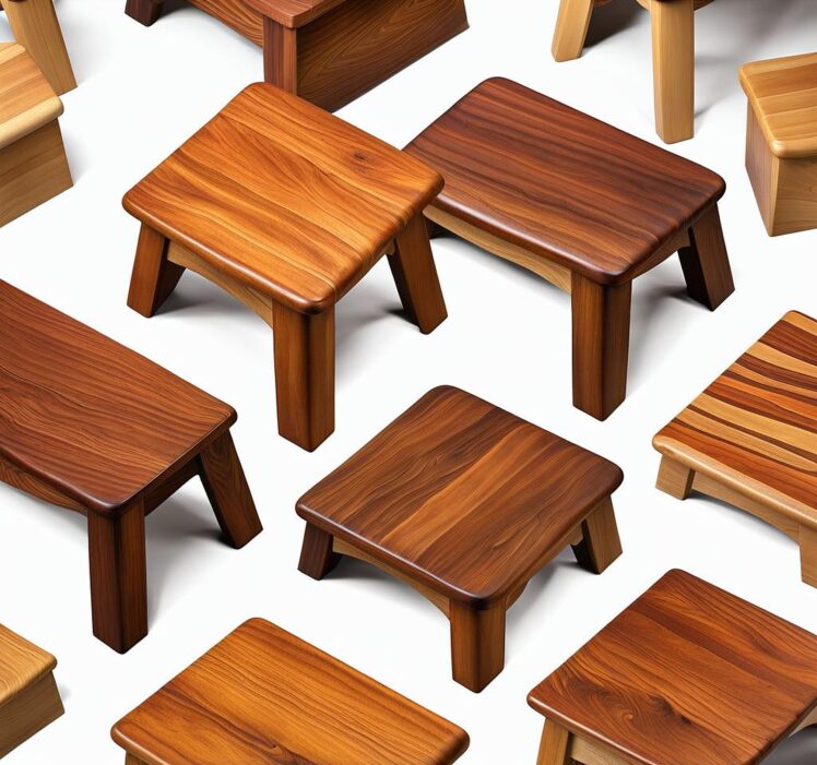 Wooden Step Stools for the Kitchen a Perfect Match for Rustic Interiors ...