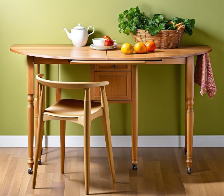 The Convenience of Drop Leaf Tables in Small Kitchen Design ...