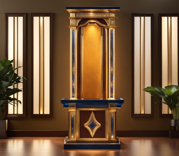 Exquisite Sanctuary Lighted Display Stand for Luxurious Living ...