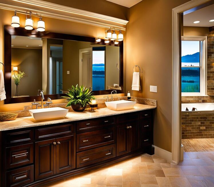 Off Center Vanity Light Ideas for Sinks and Better Bathroom Space ...