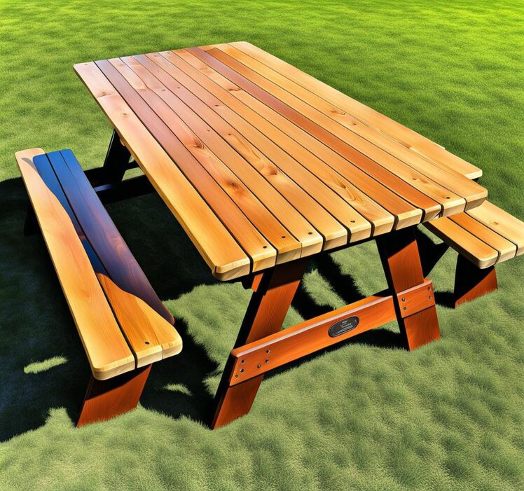Understanding the Standard Dimensions of a Picnic Table - Tiponthetrail.com