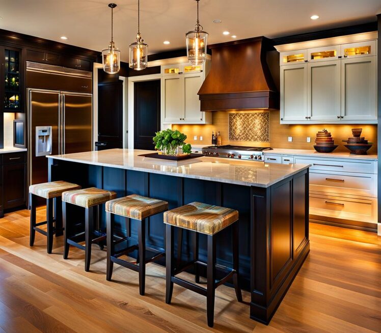 Two Tone Kitchen Island and Cabinet Combinations for a Stylish Cooking ...